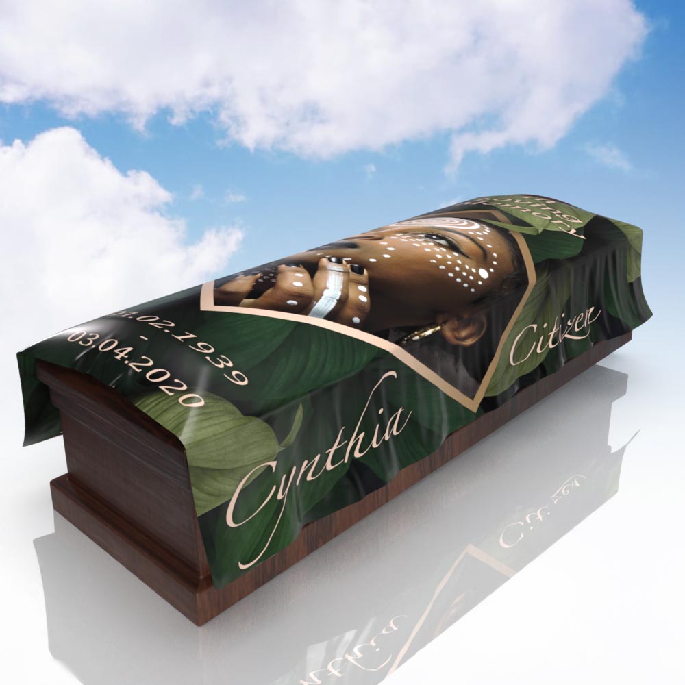 Contemporary Coffin Covers – Shining Life - Memories are Forever