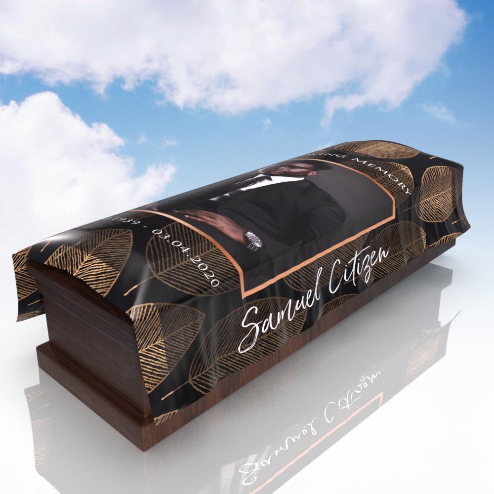 Contemporary Coffin Cover 6 – Shining Life - Memories are Forever