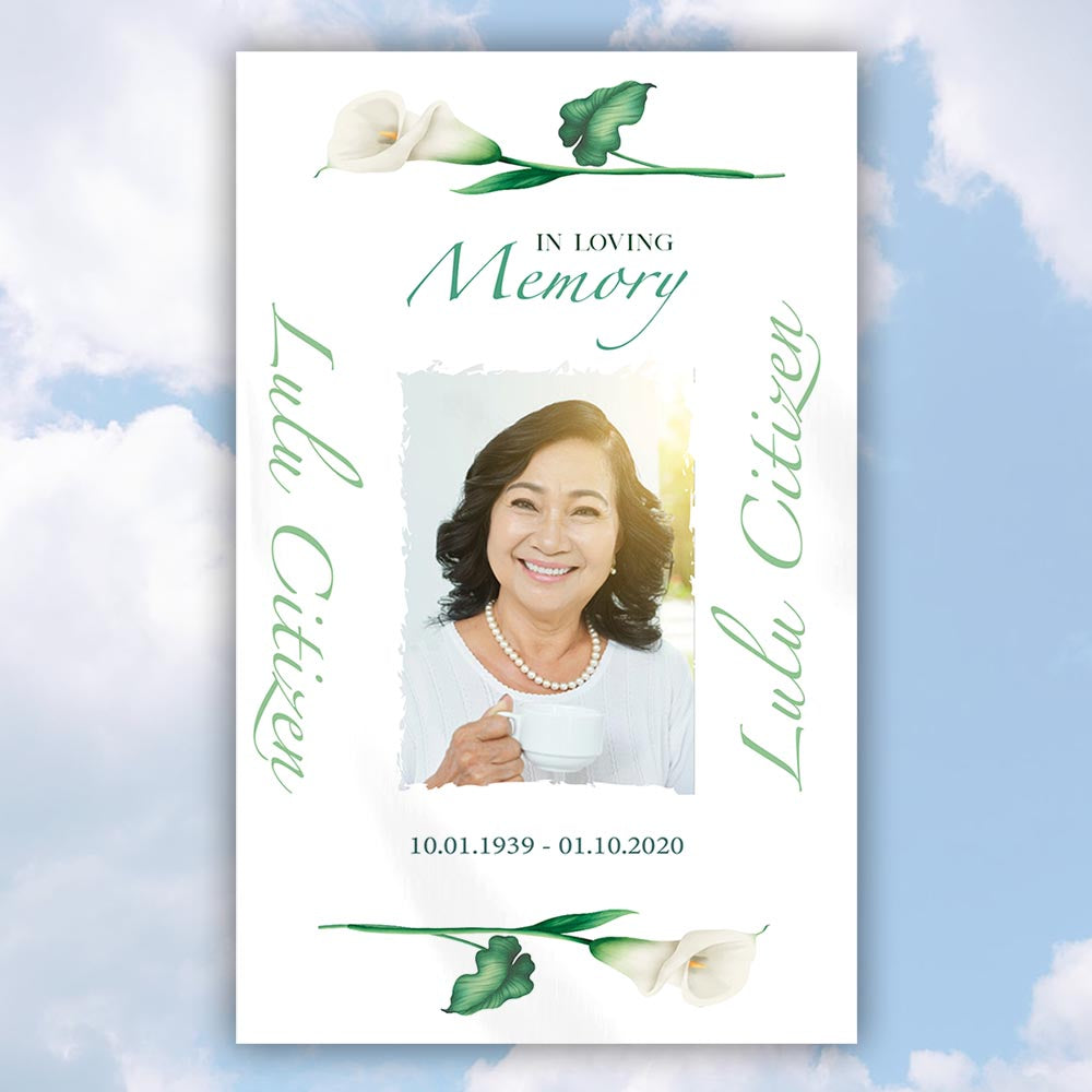 Floral Coffin Cover 3 – Shining Life - Memories are Forever