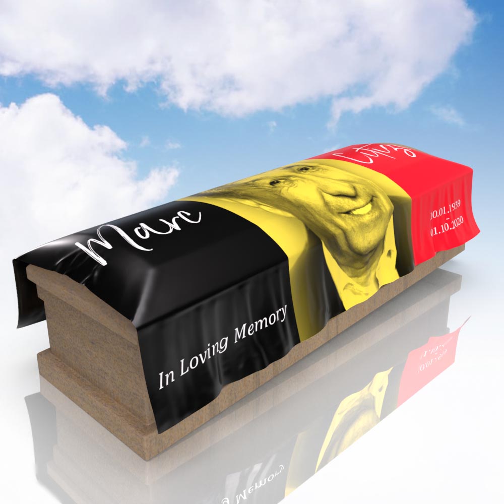 Personalised German Flag Coffin Cover – Shining Life - Memories are Forever