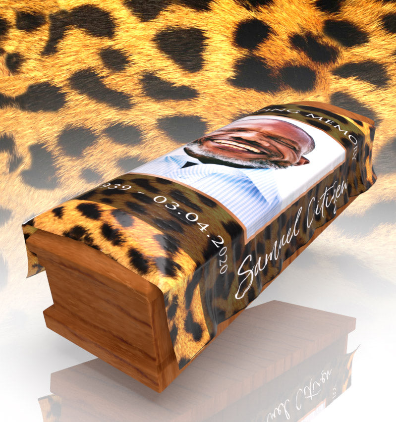 Leopard Print Coffin Cover – Shining Life - Memories are Forever