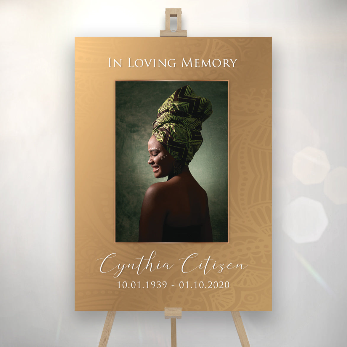 Contemporary Celebration of Life Portrait 15 – Shining Life - Memories ...